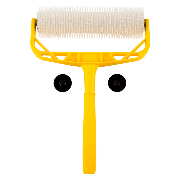 9.5" Spiked Roller w/ Pro Frame - Spiked Roller Floor Coating Applicators - Nour