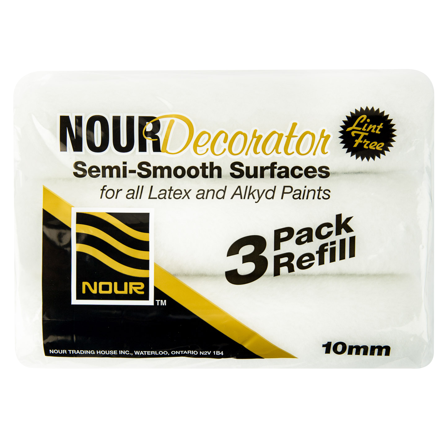 Lint Free Roller Covers - 3-Pack - Decorator Rollers - Nour
