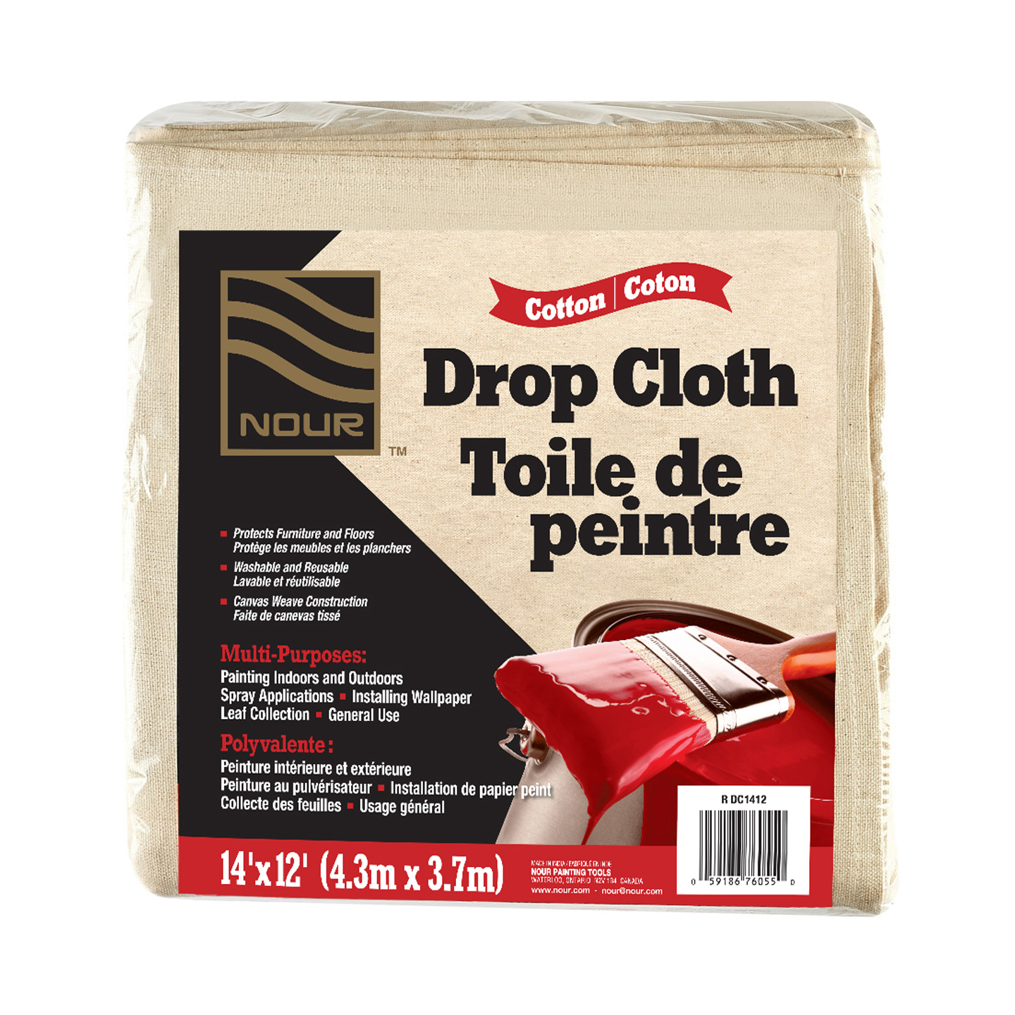Cotton Drop Cloth - Cotton Drop Cloth Accessories - Nour
