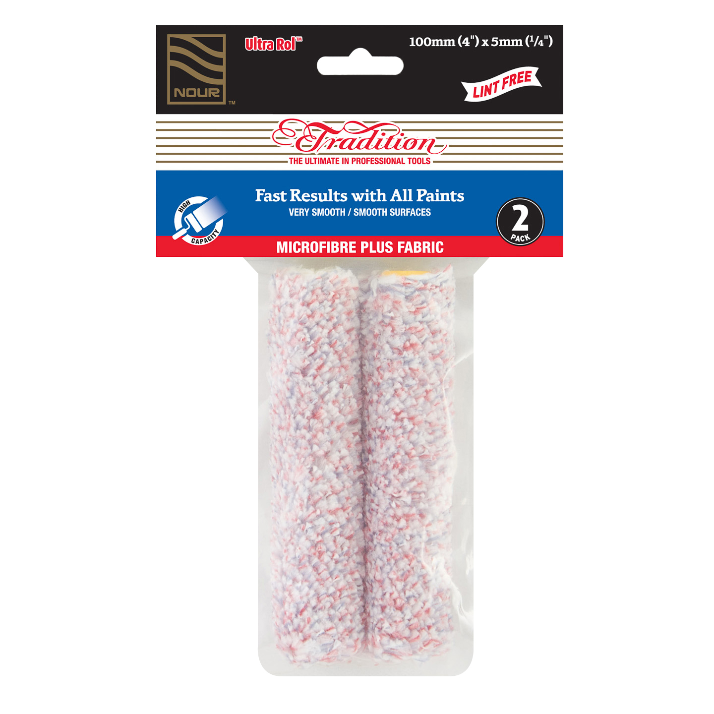 Tradition Microfibre Plus 2-Pack (4") - Tradition Microfibre Plus Rollers - Nour