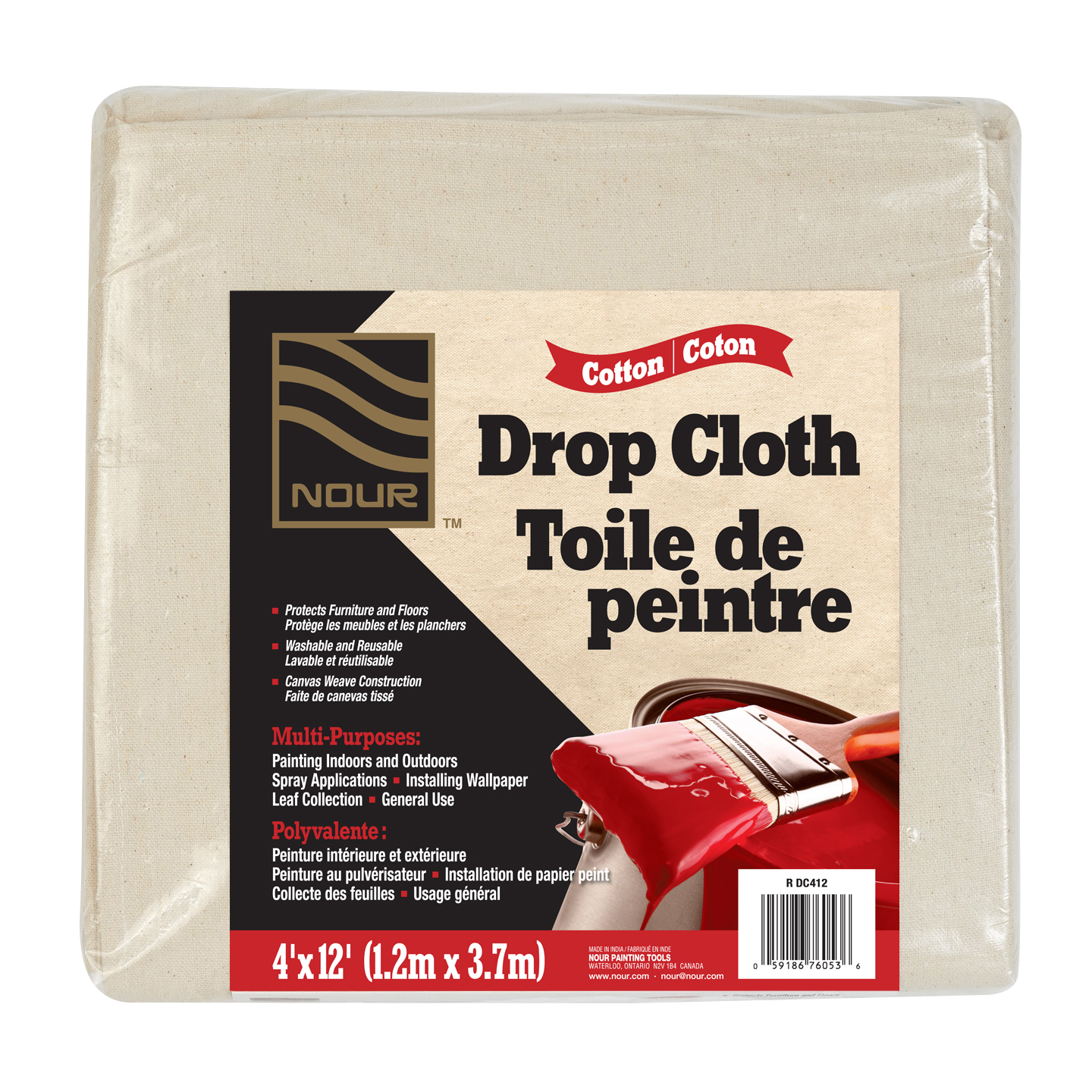 Cotton Drop Cloth - Cotton Drop Cloth Accessories - Nour