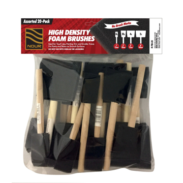 Poly Foam Brush - Multi Pack - Poly Foam Brushes - Nour